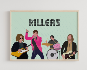 The Killers Complete Band Poster – Snippy Cow