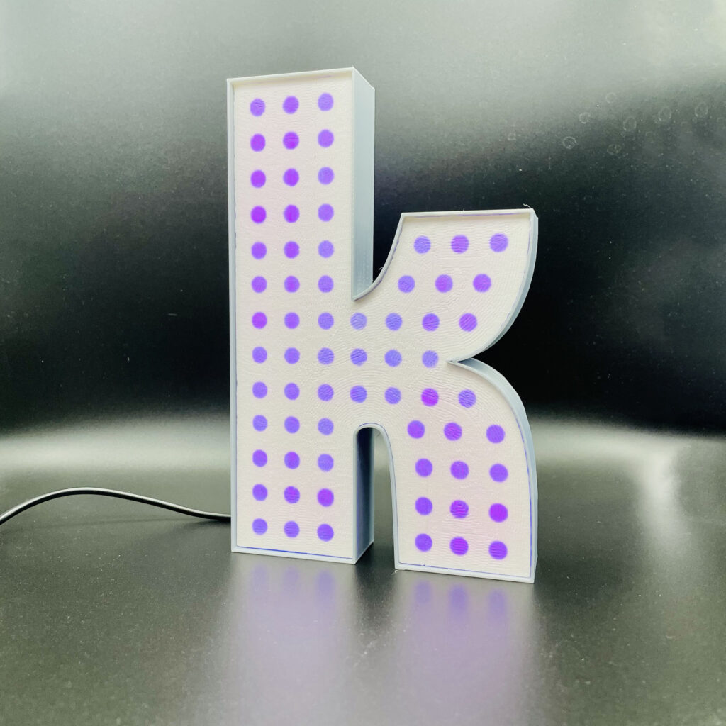 K Light Basic - K Desk LED Light - Inspired by The Killers – Snippy Cow