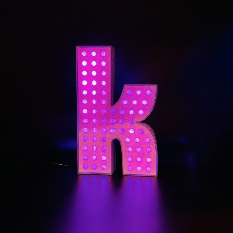 K Light Basic - K Desk LED Light - Inspired by The Killers – Snippy Cow